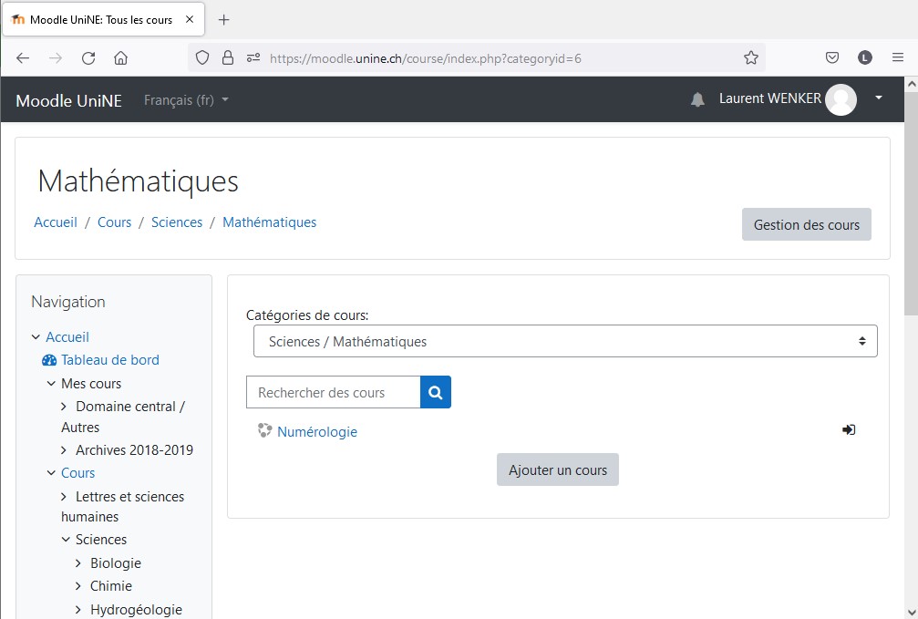 Moodle Enseignants | myDoc - Wiki de l'UniNE