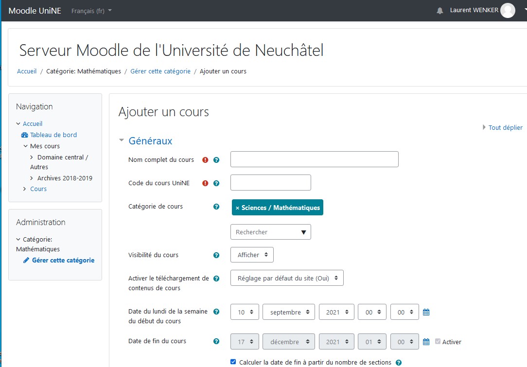 Moodle Enseignants | myDoc - Wiki de l'UniNE